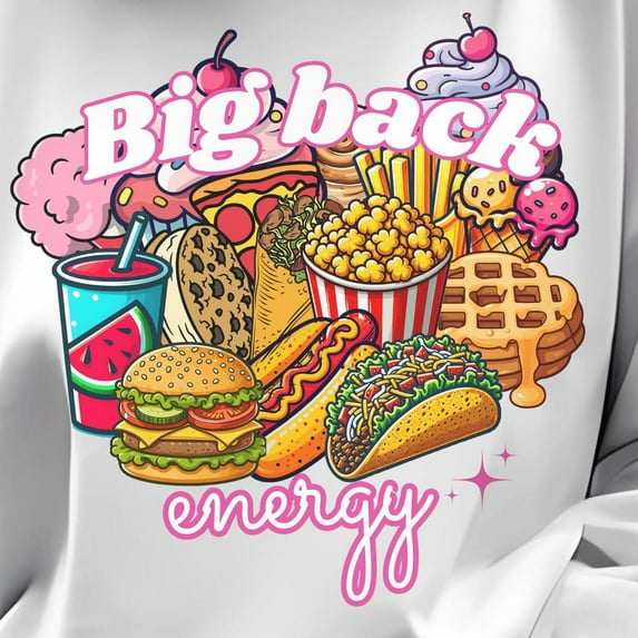 DOVU Big Back Sweatshirt, Trendy Sweatshirt, Big Back Activity Preppy ...