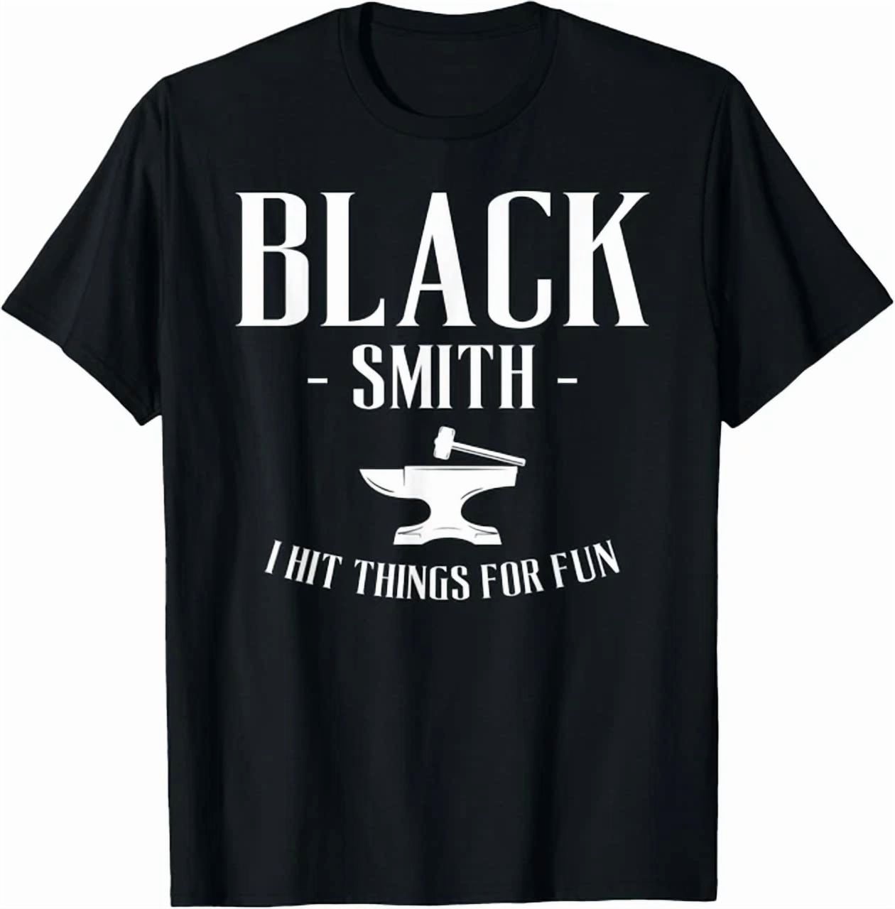 DOVU Blacksmith I Hit Things Farrier Anvil Forging T-Shirt Unisex S-5XL ...