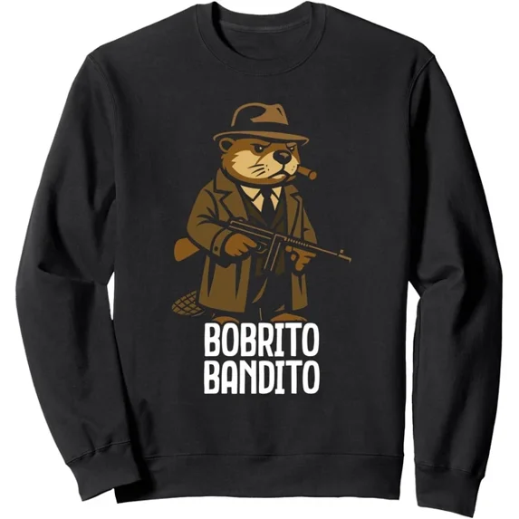 DOVU Bobrito Bandito Italian Brainrot Funny Crewneck Sweatshirt Trendy ...