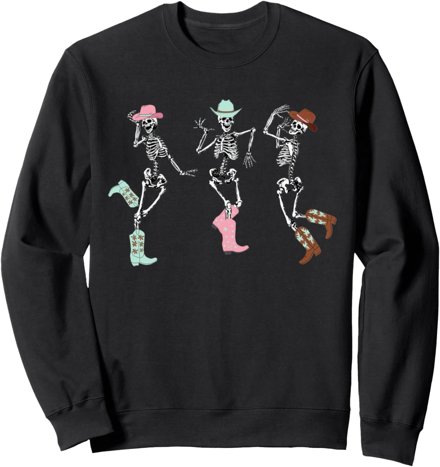DOVU Boot Scootin Skeleton Dancing Hal.Low.Een Cowwestern Women ...
