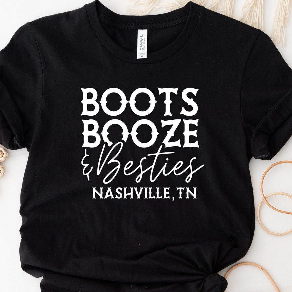 DOVU Boots Booze Besties, Funny Birthday Shirts, Cowgirl Bachelorette ...