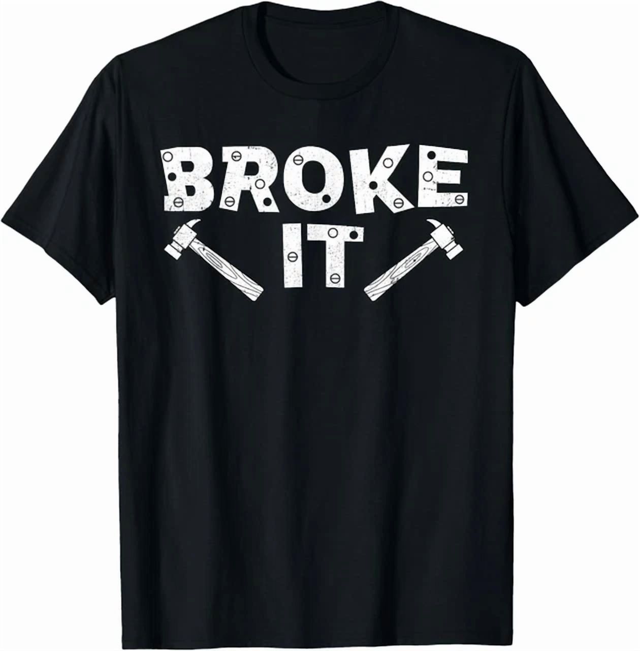 DOVU Broke It Fixed It Father Son Matching Funny Father'S Day T-Shirt ...