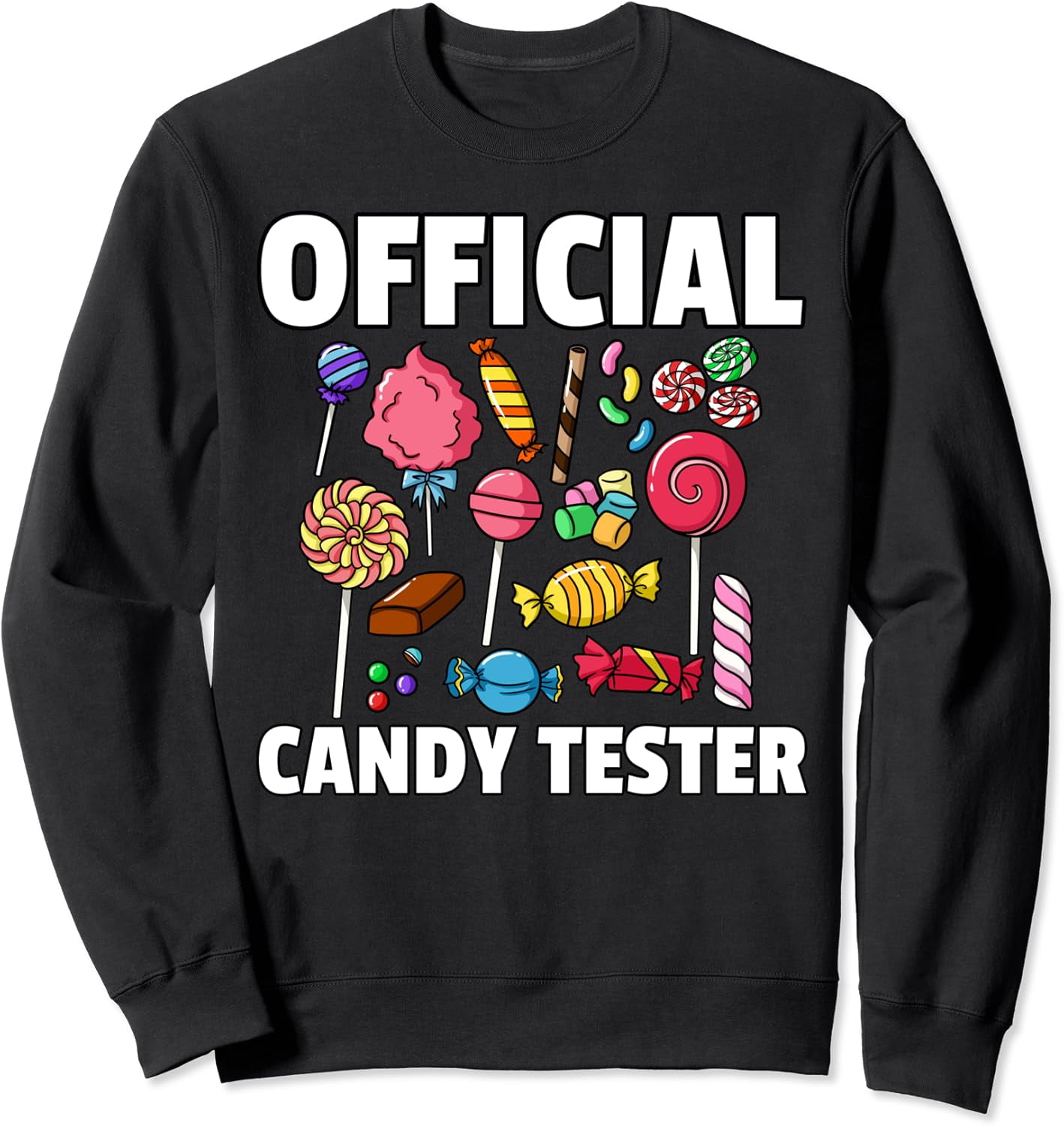 DOVU Candy Tester Lollipop Sweets Gift Hal.Low.Een Sweatshirt Trendy ...