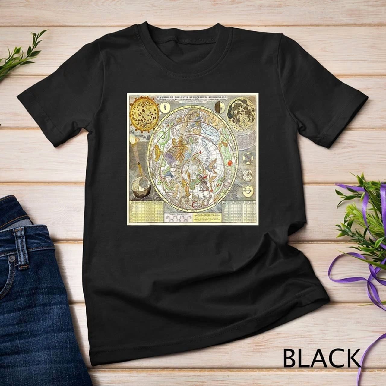 DOVU Cartography Astronomy Constellation Zodiac Hemisphere Shirt Unisex ...