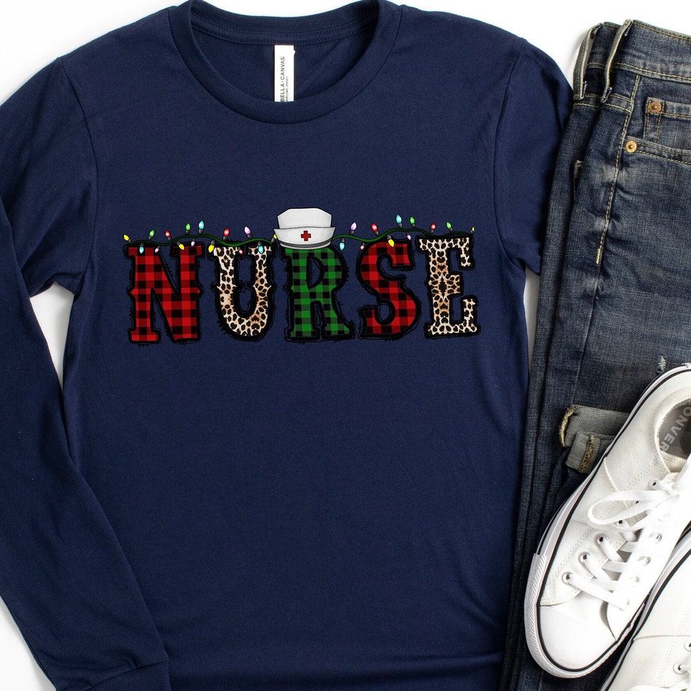 DOVU Chri.Stm.As Nursing Sweater, Nursing School T Sweater, Nurse Chri ...