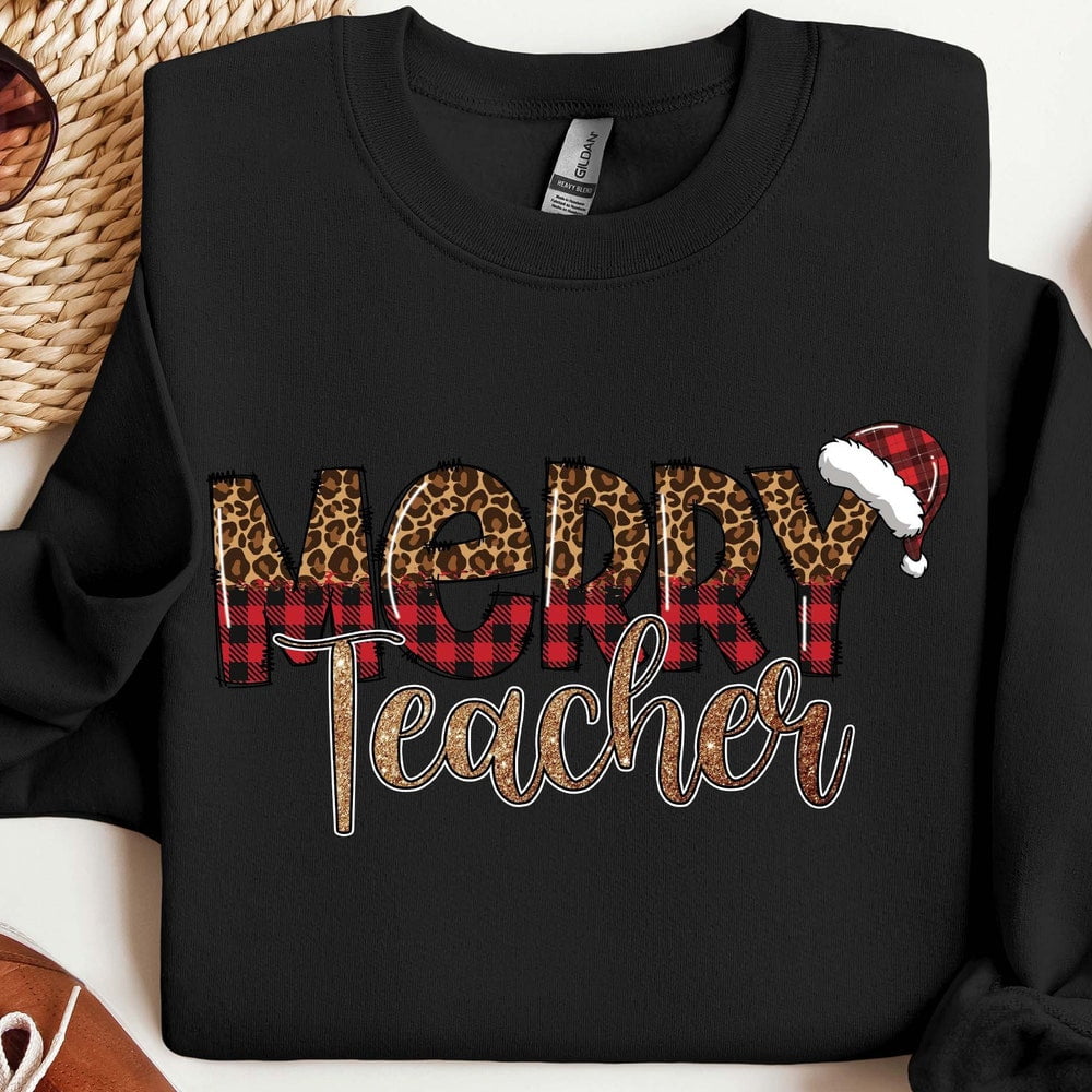 DOVU Chri.Stm.As Teacher Sweatshirt, Chri.Stm.As Gift For Teacher ...