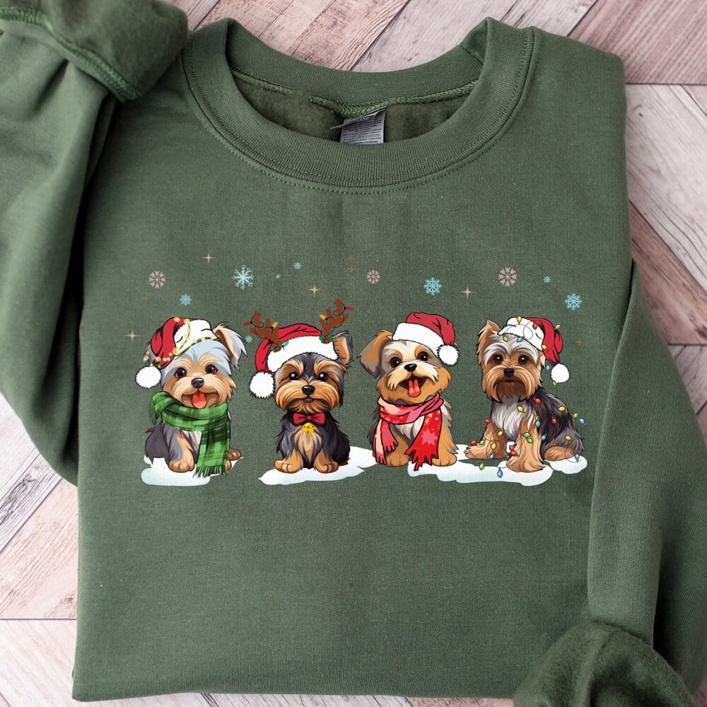 DOVU Chri.Stm.As Yorkshire Terrier Sweatshirt, Chri.Stm.As Dog ...