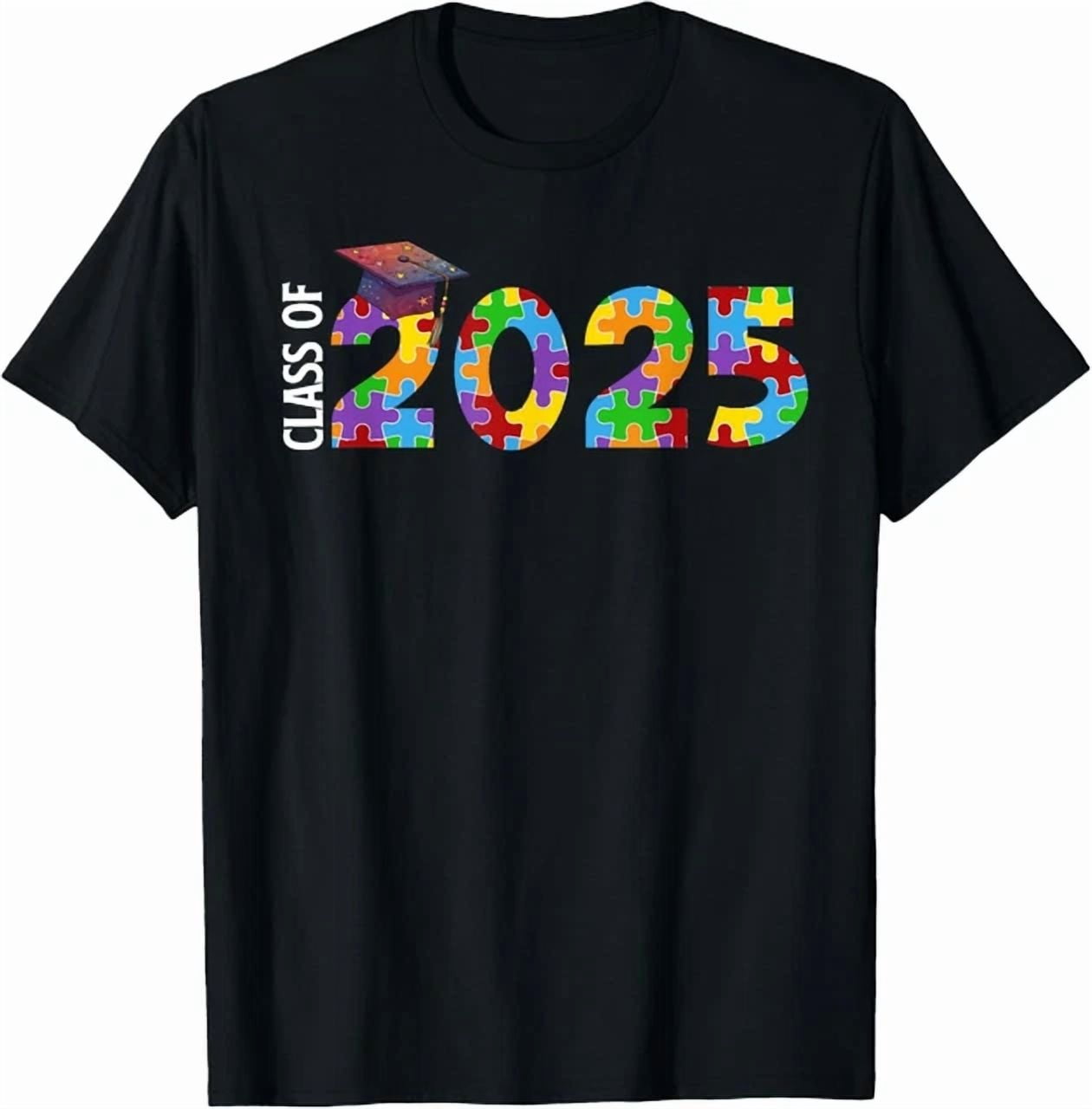 DOVU Class Of 2025 Autism Puzzle Graduation Senior Proud Autistic T ...