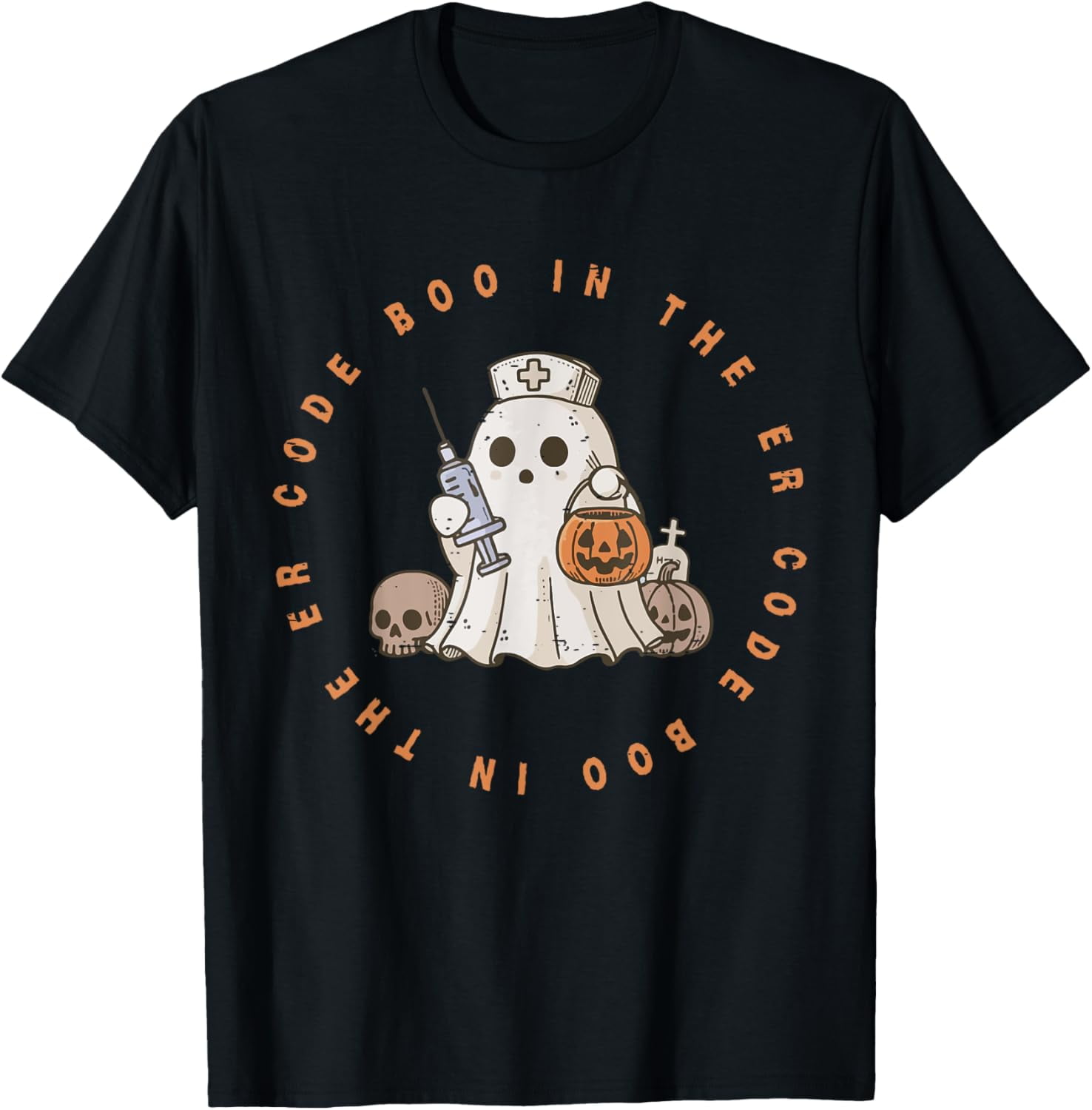 DOVU Code Boo In The Er Nurse Hal.Low.Een Cute Ghost Spooky Season T-Shirt Unisex S-5XL Hot ...