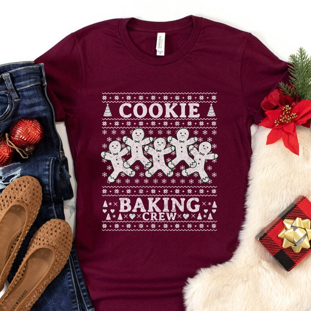DOVU Cookie Baking Crew Shirt, Matching Holiday Baking Shirts, Gift For ...