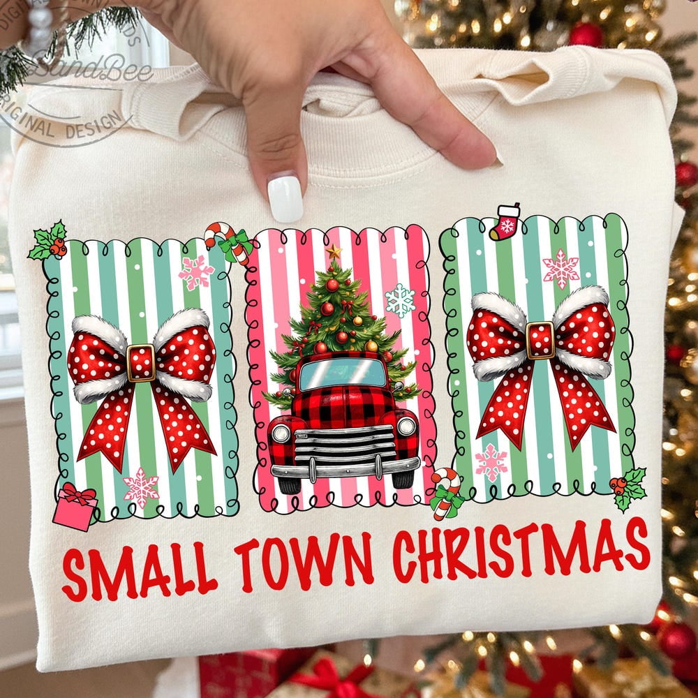 DOVU Coquette Chris.Tmas Shirt, Small Town Chris.Tmas Shirt, Merry ...