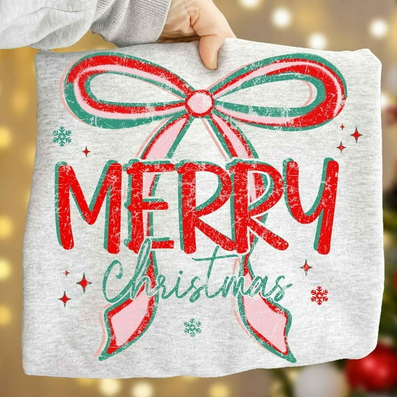 DOVU Coquette Merry Chris.Tmas Shirt, Retro Chris.Tmas Shirt, Merry And ...
