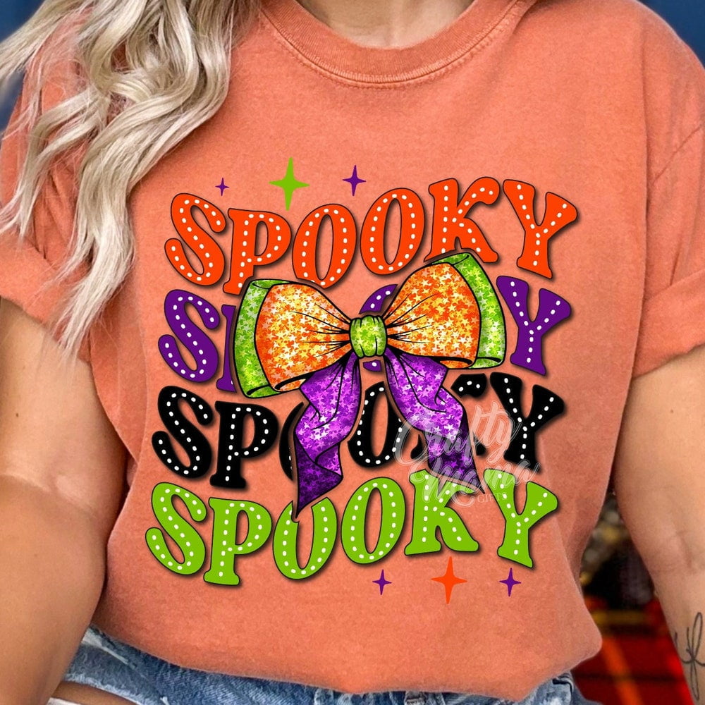 DOVU Coquette Spooky Shirt, Hal.Low.Een Bow Shirt, Coquette Hal.Low.Een Shirts, Hal.Low.Een ...