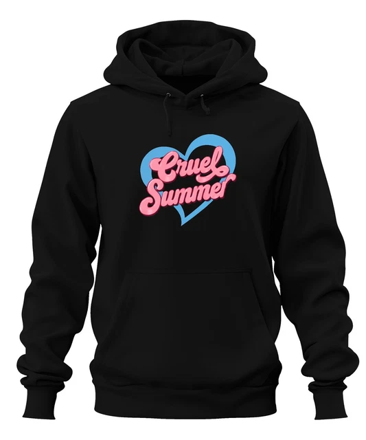 DOVU Cruel Summer Summer Heart Retro Pink 80S Pop Festival Hoodie ...