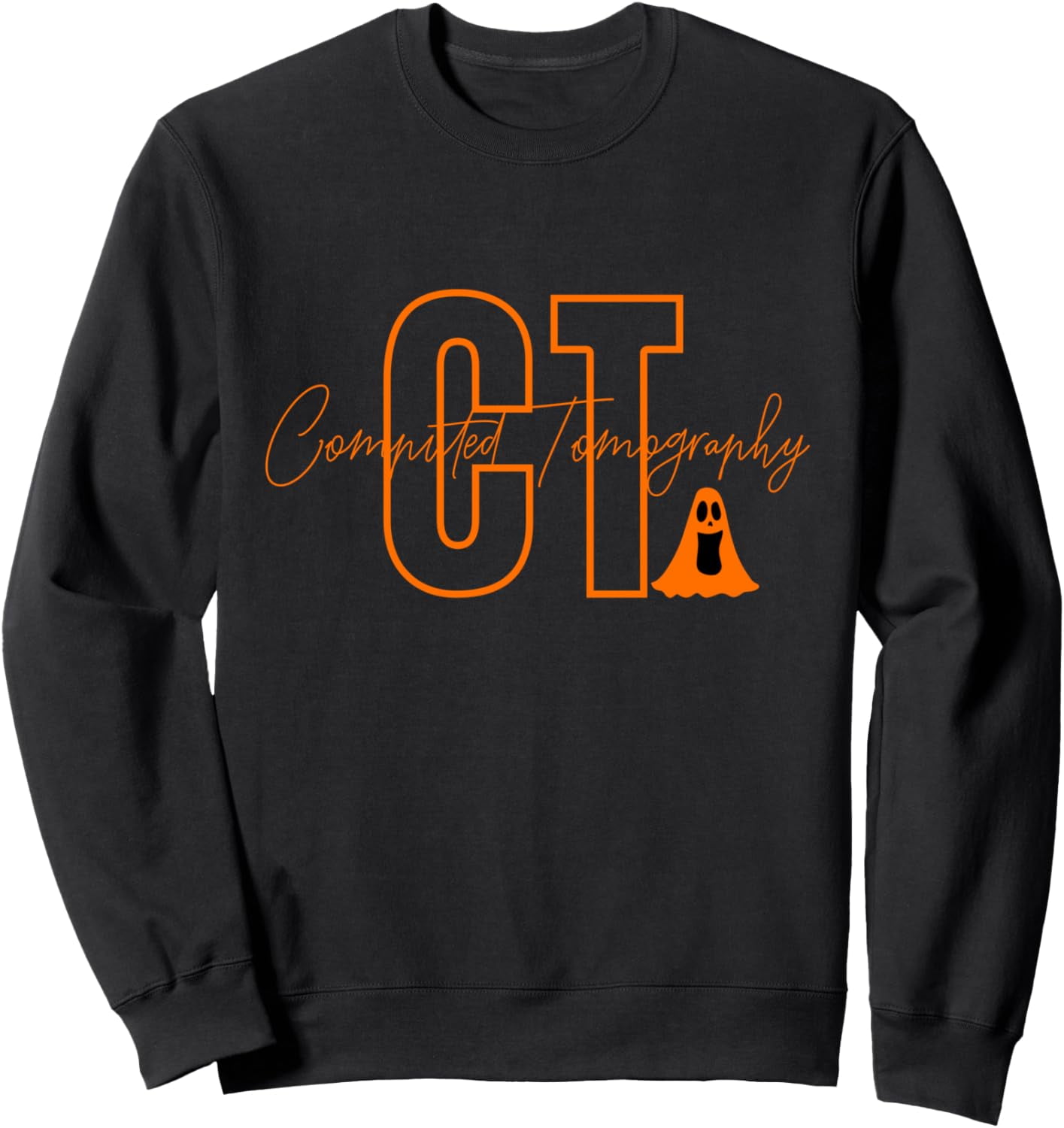 DOVU Ct Tech Computed Tomography Hal.Low.Een Themed Ghost Sweatshirt ...