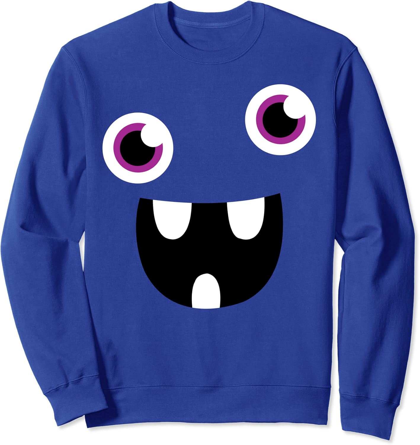 DOVU Cute Eye Monster Face Funny Hal.Low.Een Man Women Sweatshirt ...