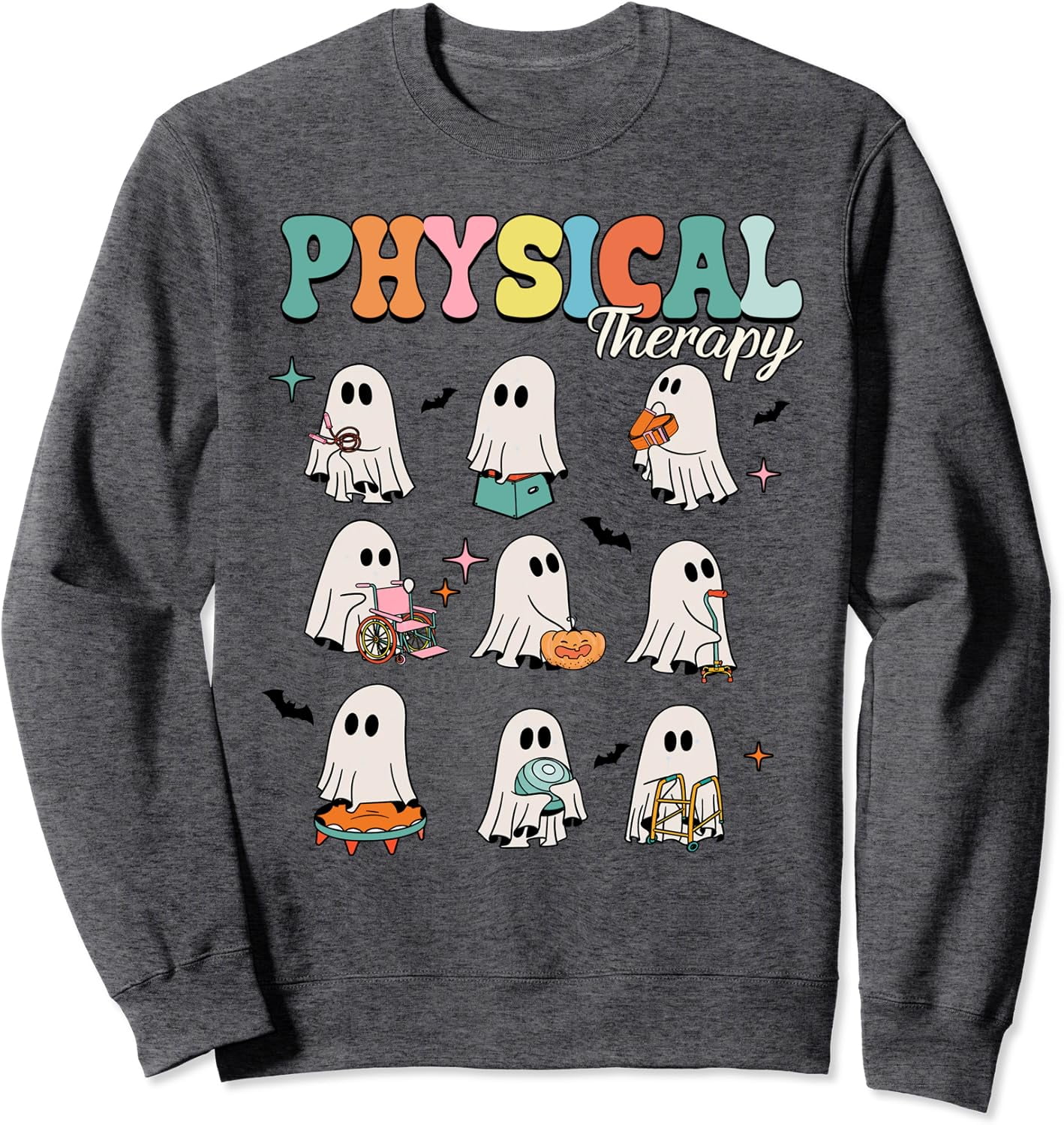 DOVU Cute Ghosts Spo.Oky Pt Physical Thera.Py Hal.Low.Een Men Women Sweatshirt Trendy Sweatshirt ...