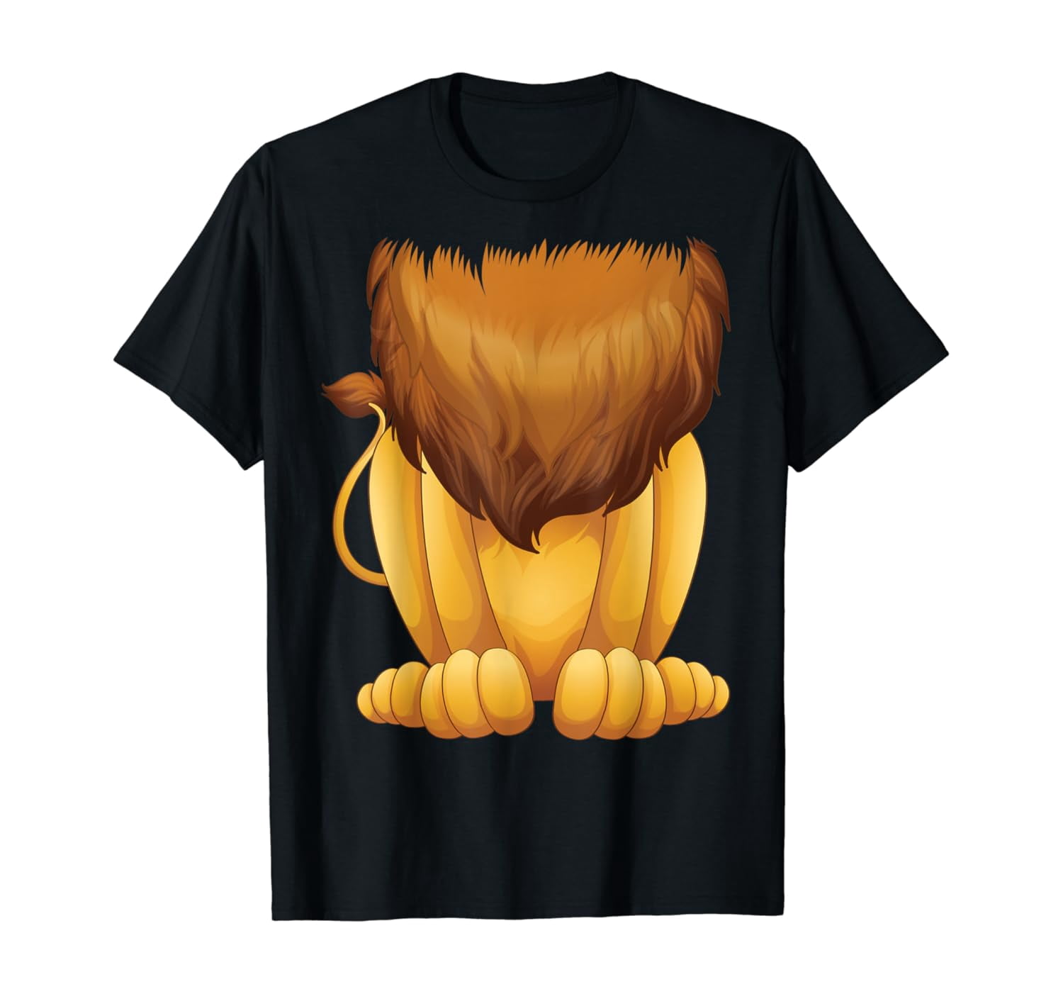 DOVU Cute Headless Lion Hal.Low.Een Funny Big Cat Mane Gift T-Shirt ...