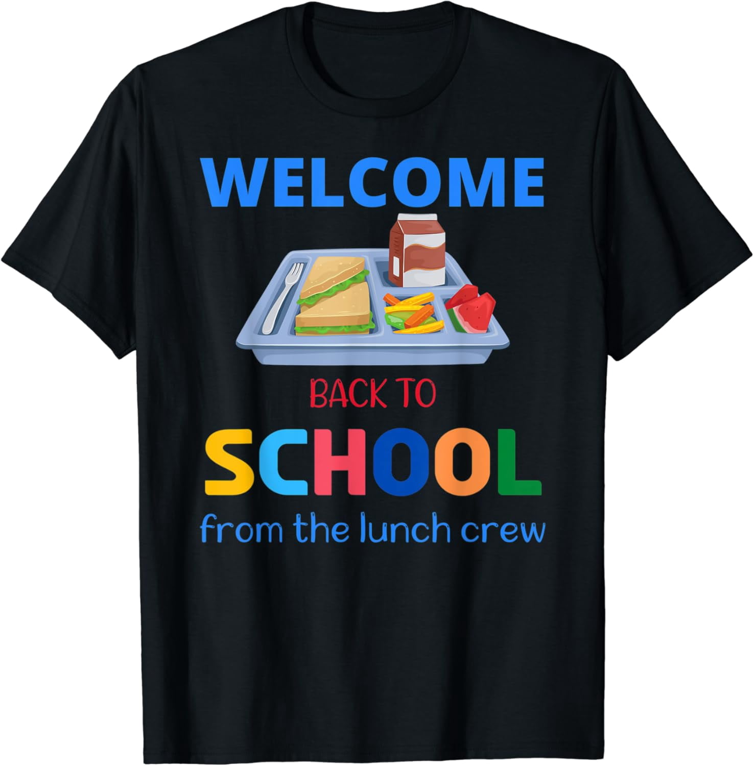 DOVU Cute "Welcome Back To School From The Lunch Crew" Lunch Lady T ...