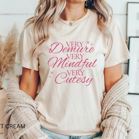 DOVU Very Demure Very Mindful Very Cutesy Shirt, Trendy Viral Shirt ...