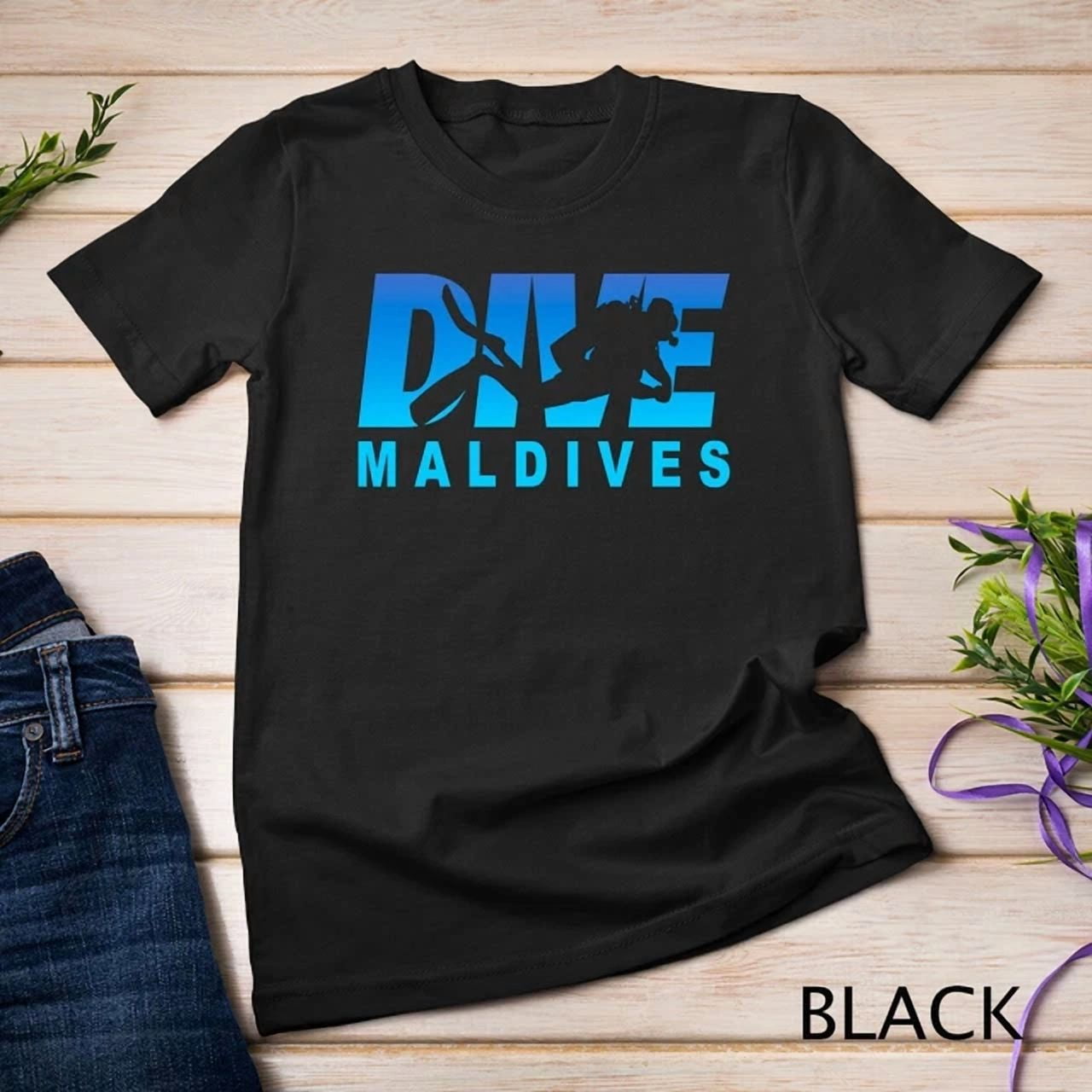 DOVU Dive Maldives, Scuba Diving In The Maldives T-Shirt Unisex S-5XL ...