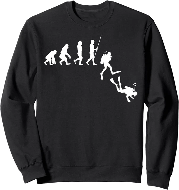DOVU Diving Evolution Evolution Scuba Dive Unisex Crewneck Sweatshirt ...
