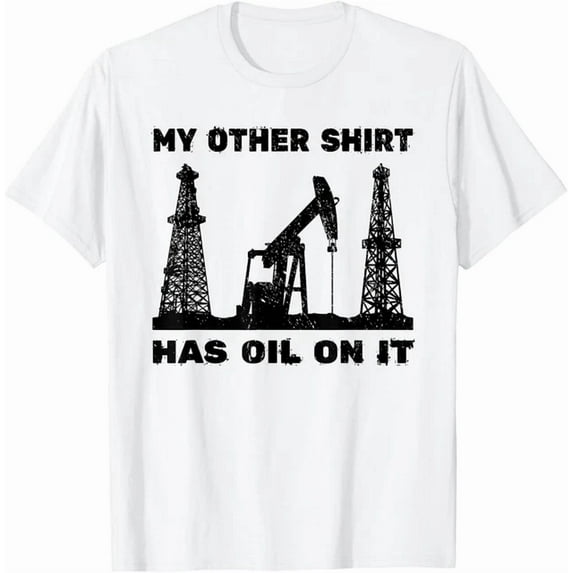 DOVU Drilling Oil Rig Oilfield Funny For Men Worker Drilling Rig T ...