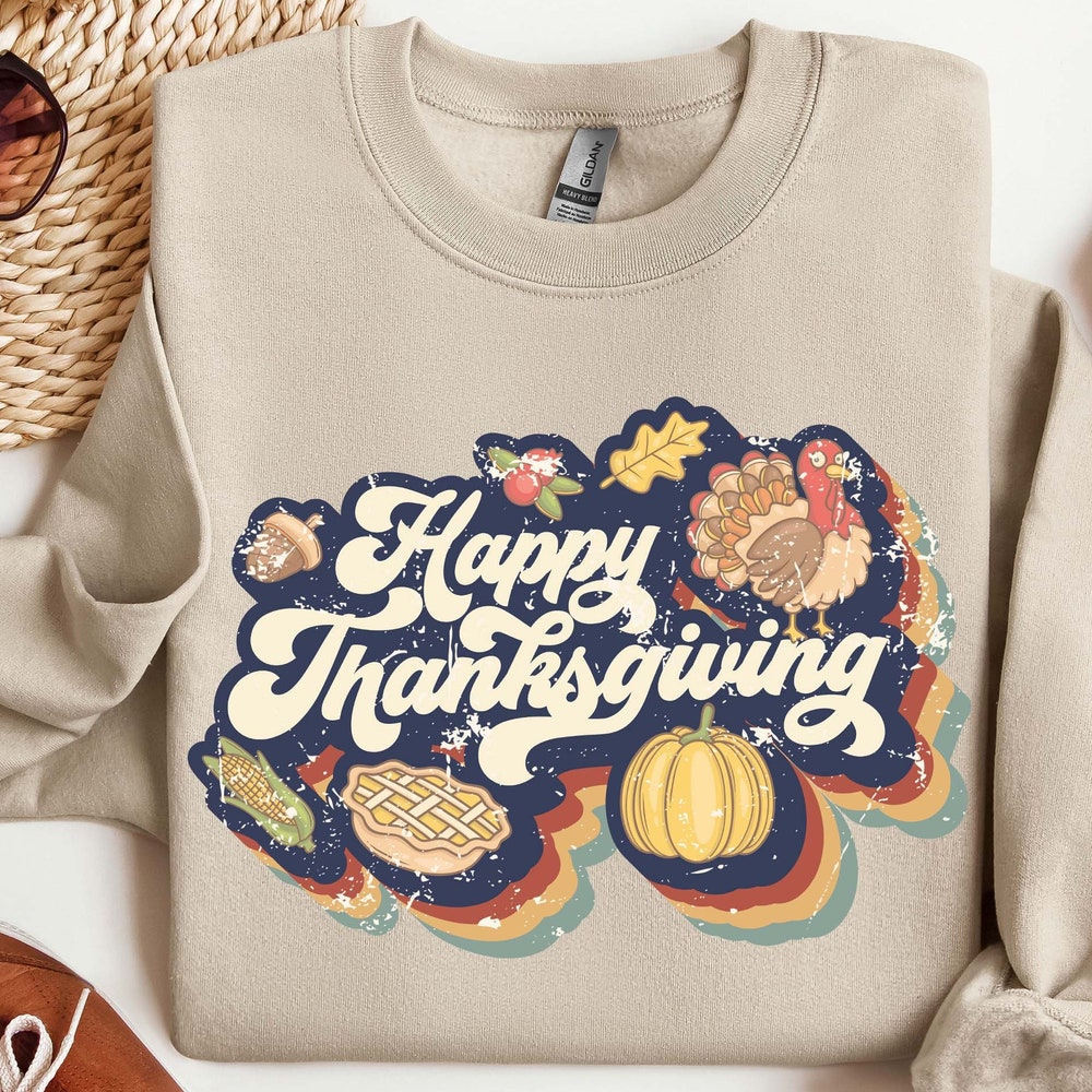 DOVU Family Thanks.Giving 2025 Sweatshirt,Happy Thanks.Giving ...