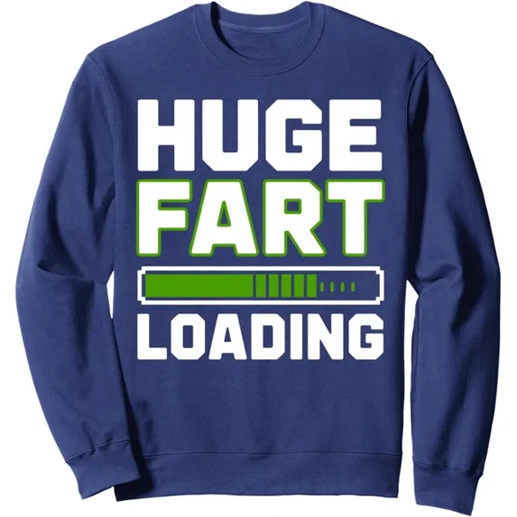 DOVU Fart Farted Farting Lover Fart Design Crewneck Sweatshirt Trendy ...