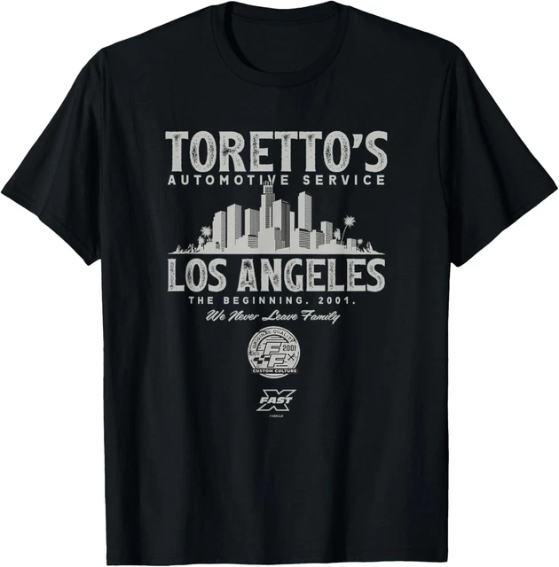 DOVU Fast X Toretto'S Automotive Service Family Vintage Logo T-Shirt ...
