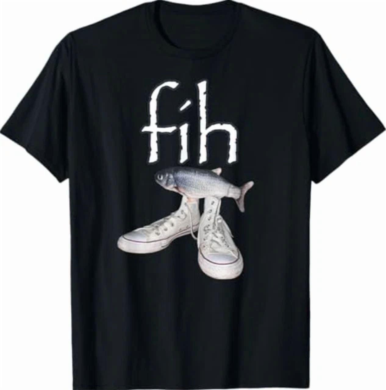 DOVU Fih Shoes Fish Funny Misspelled Fish Fih Calling T-Shirt Unisex S ...