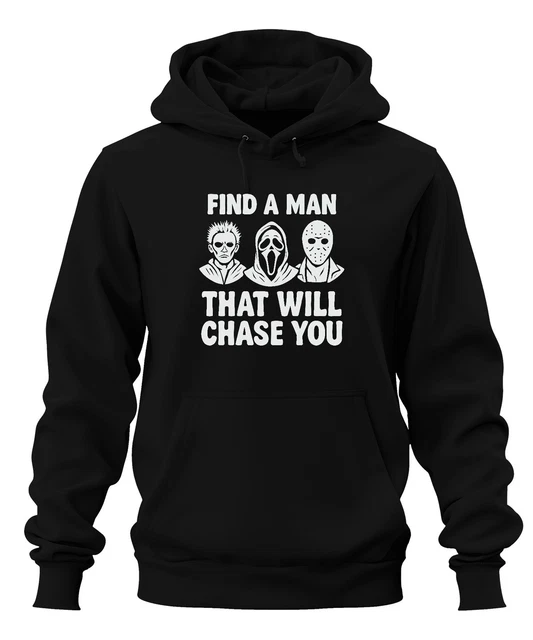 DOVU Find A Man That Will Chase You Horror Masks Jason Ghostface Hoodie ...