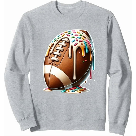 DOVU Football Drip Ice Cream Sport Players And Fans Lovers Crewneck ...