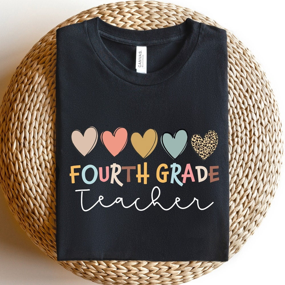 DOVU Fourth Grade Teacher Shirt, 4Th Grade Teacher Shirt, First Day Of ...