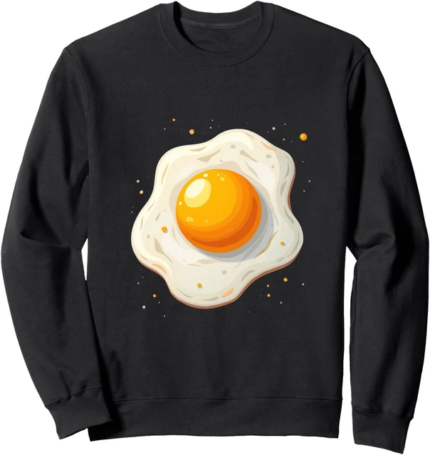 DOVU Fried Egg Cool Love Food Checken Gift Present Unisex Crewneck ...