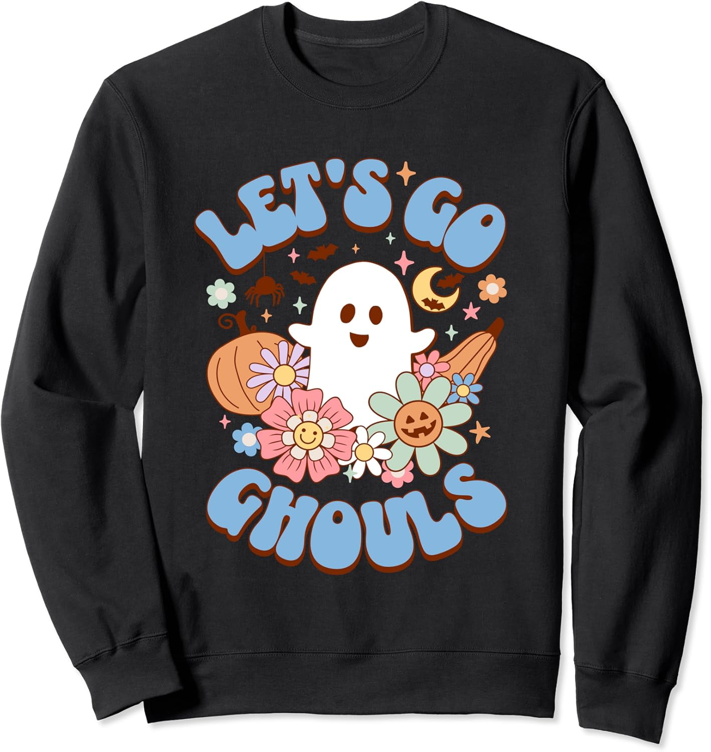 DOVU Funny Cute Let'S Go Ghouls Hal.Low.Een Monster Sweatshirt Trendy Sweatshirt, Birthday Gift ...