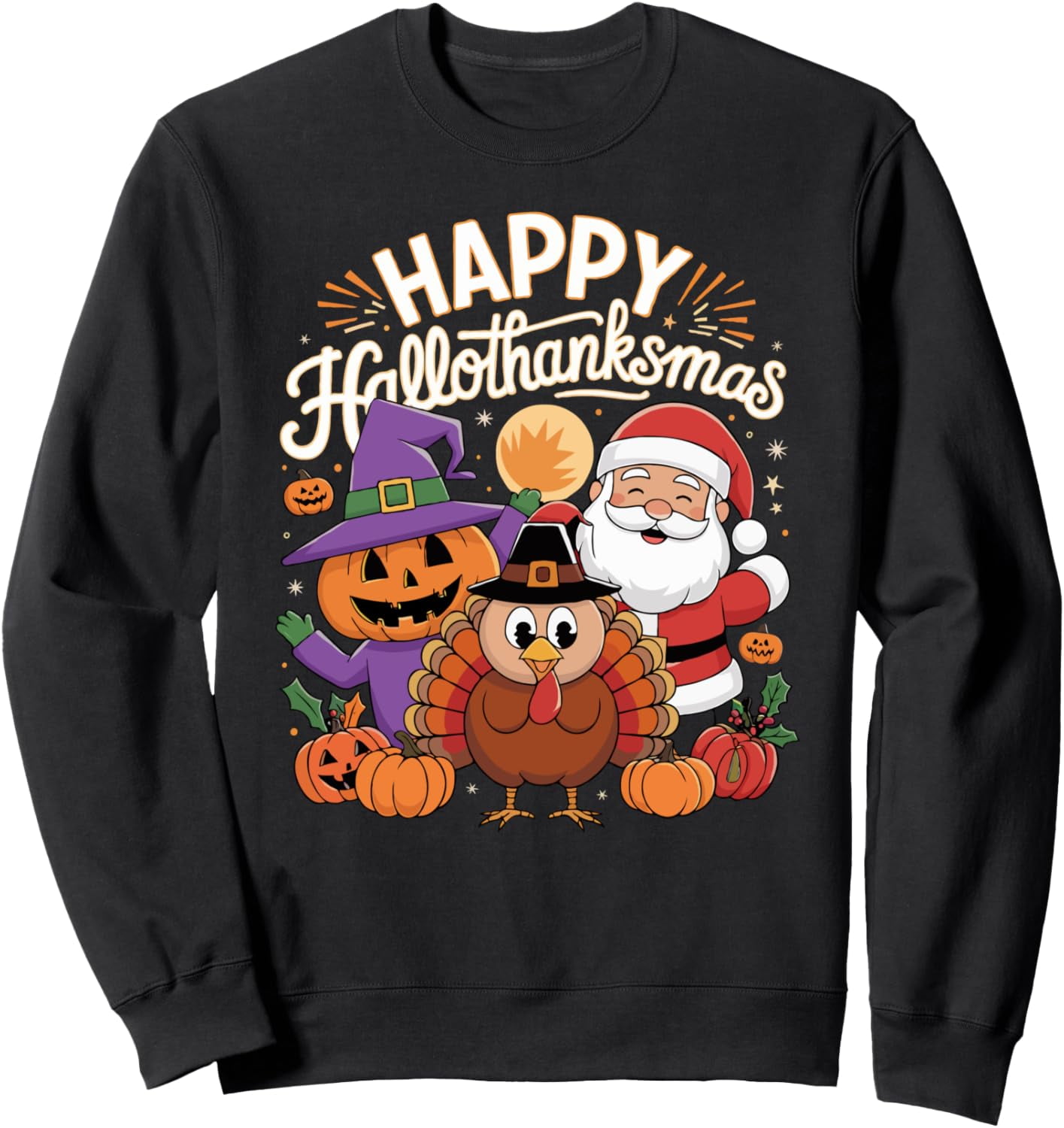 DOVU Funny Hallothanksmas Happy Hal.Low.Een Thanks.Giving Chri.Stm.As ...