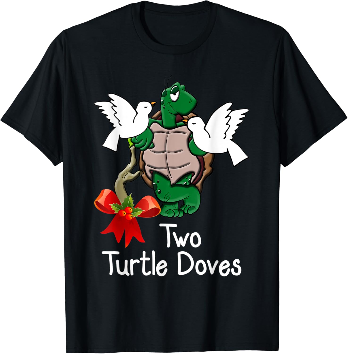DOVU Funny Two Turtle Doves Twelve Days Of Chris.Tmas T-Shirt Unisex S ...