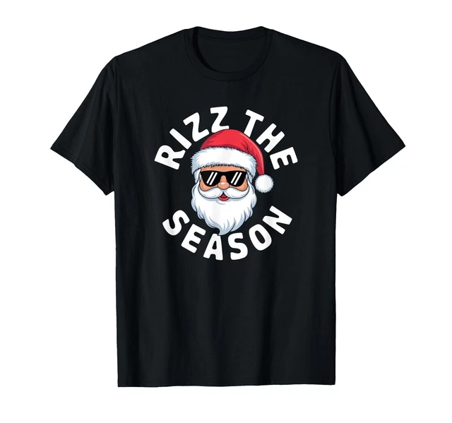 DOVU Gen Alpha Slang San.Ta Rizzler Chris.Tmas Rizz The Season T-Shirt ...