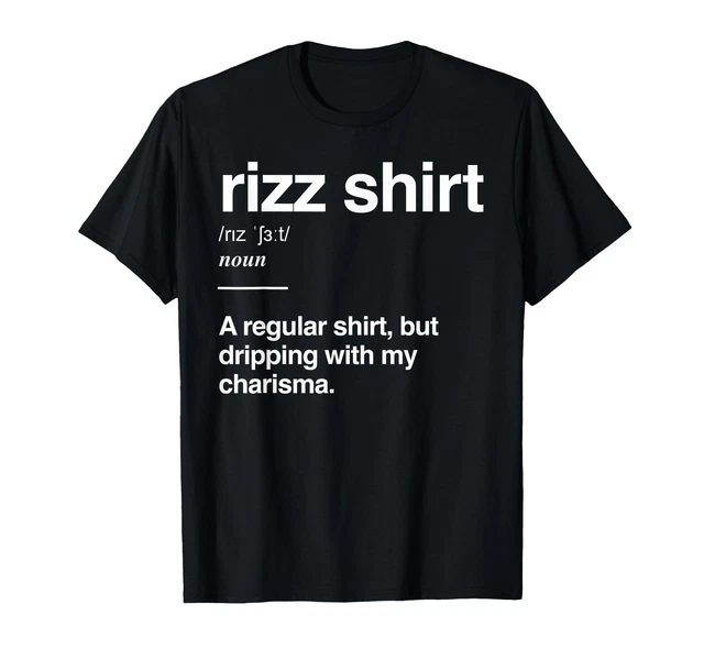 DOVU Gen Alpha Slang W Rizzler Funny Charisma Rizz T-Shirt Unisex S-5XL ...