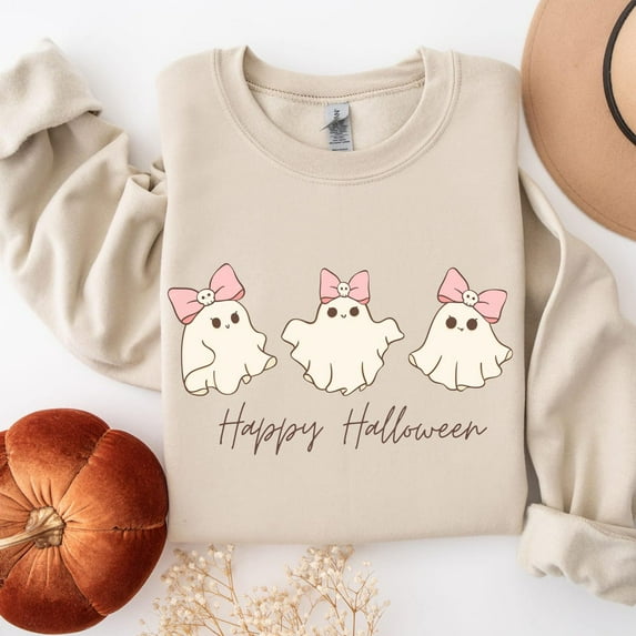 DOVU Ghost Hal.Low.Een Sweatshirt, Coquette Hal.Low.Een Sweatshirt, Hal.Low.Een Coquette Girl ...