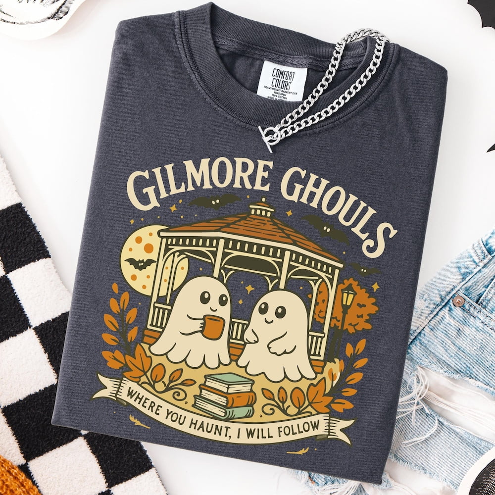DOVU Gilmore Ghouls Shirt, Hal.Low.Een Fall Vibes T-Shirt, Autumn Festival Shirt, Spooky Gilmore ...