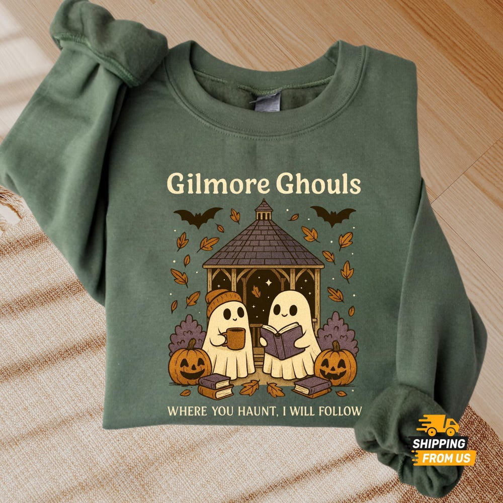 DOVU Gilmore Ghouls Sweatshirt, Funny Hal.Low.Een Gilmore Sweatshirt, Spooky Season Hoodie For ...