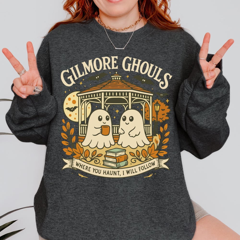 DOVU Gilmore Ghouls Sweatshirt, Hal.Low.Een Fall Vibes Sweatshirt, Autumn Festival Sweatshirt ...