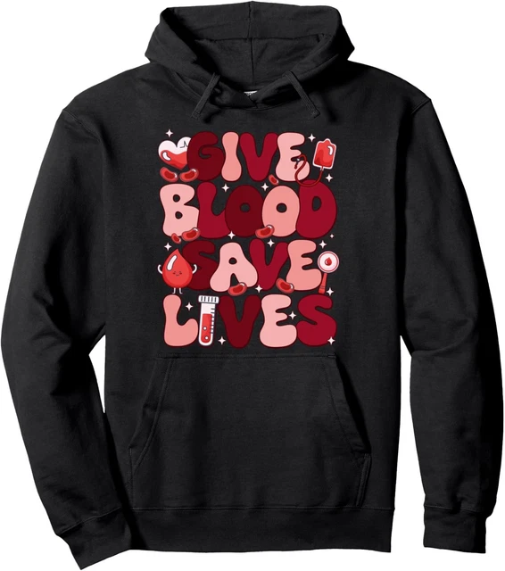 DOVU Give Blood Save Lives Blood Donation World Donor Day Unisex Hoodie ...