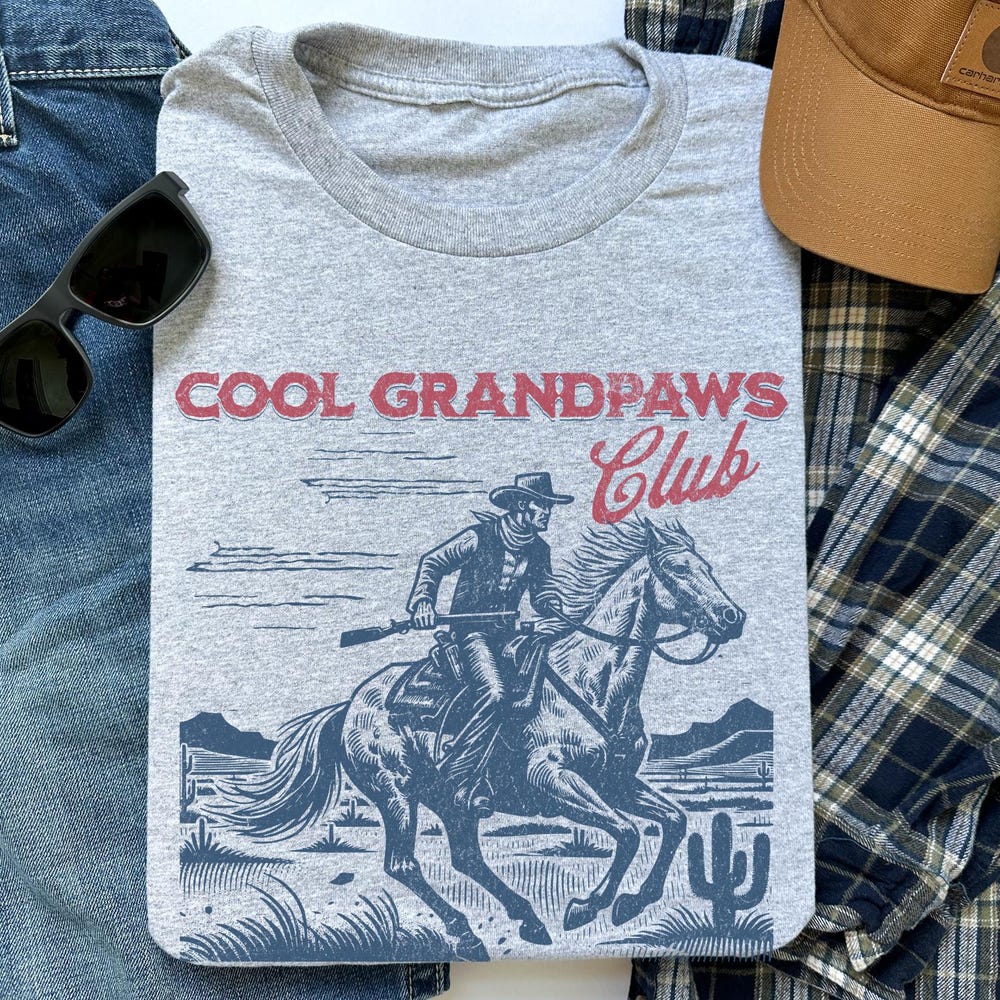 DOVU Grandpaw Shirt, Cowt-Shirt, Cowgrandpaw Shirt, Gift For Grandpaw ...