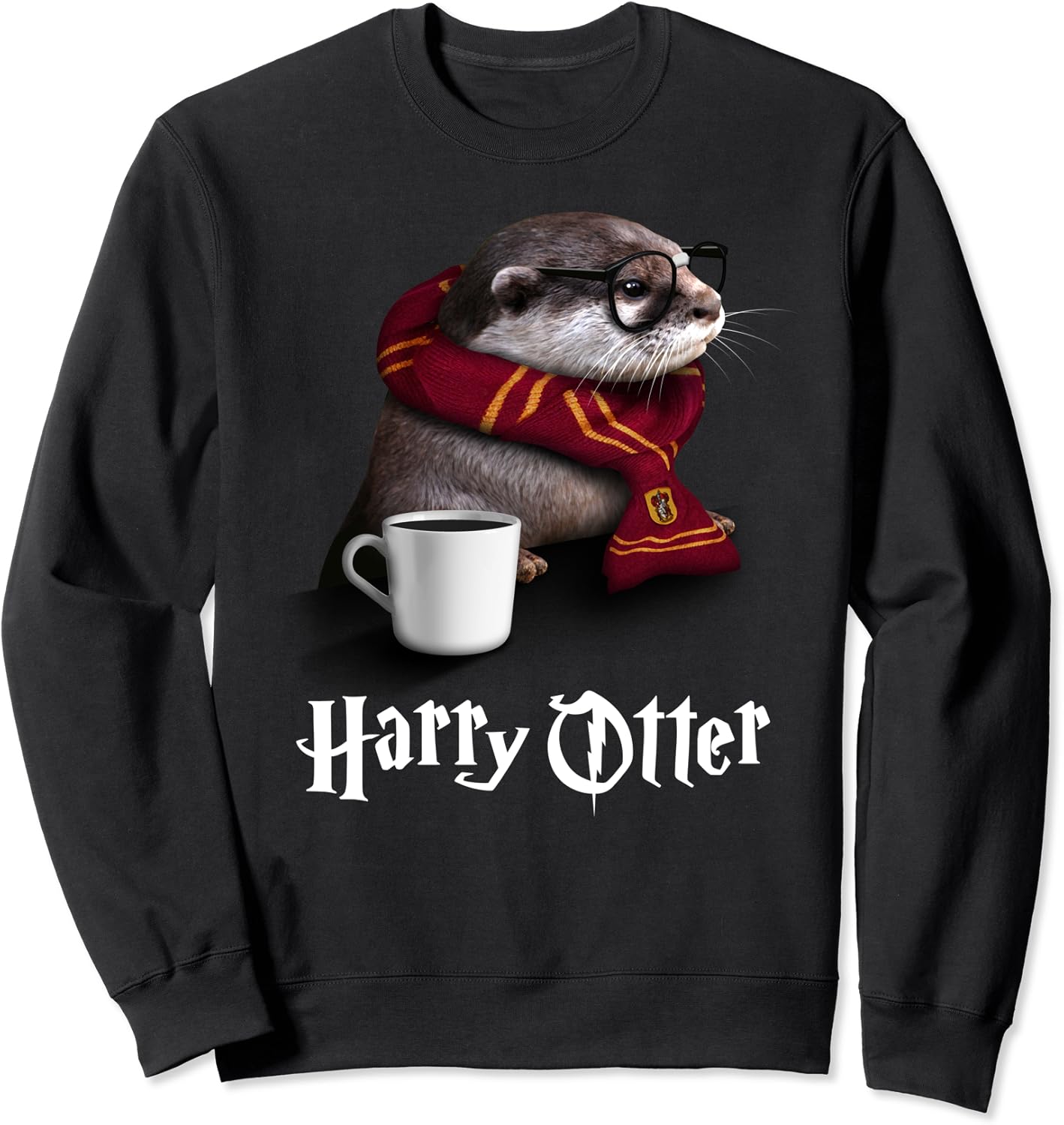 Dovu Hairy Otter Funny Christmas And Halloween Otter Sweatshirt 5078