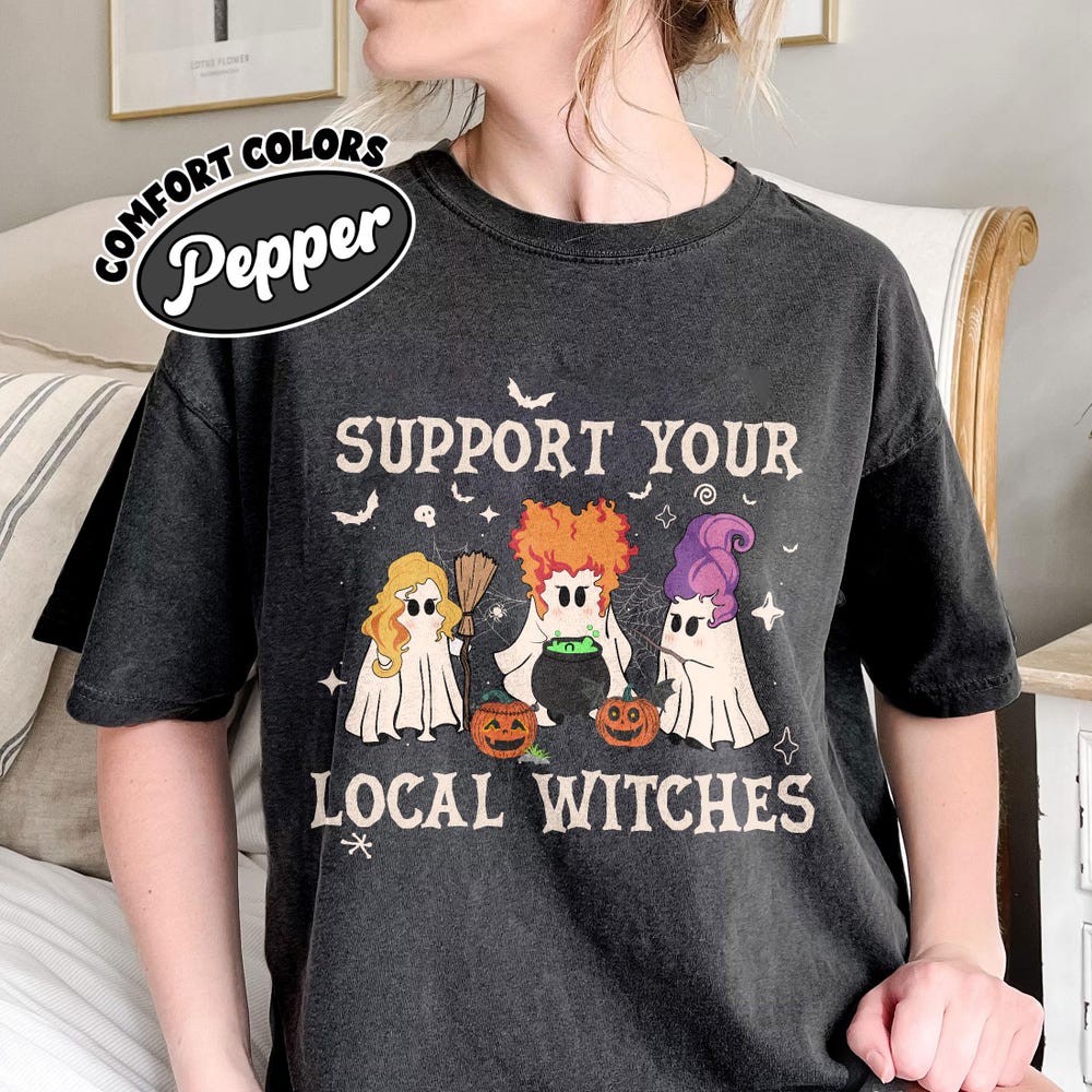 DOVU Hal.Low.Een Ghosts Shirt, Funny Witc.H Sisters Clipart, Support ...