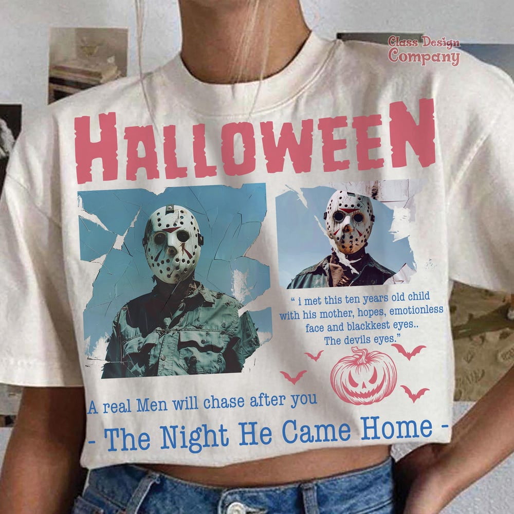 DOVU Hal.Low.Een Horror Characters Shirt, 2025 Trendy Hal.Low.Een Shirt ...