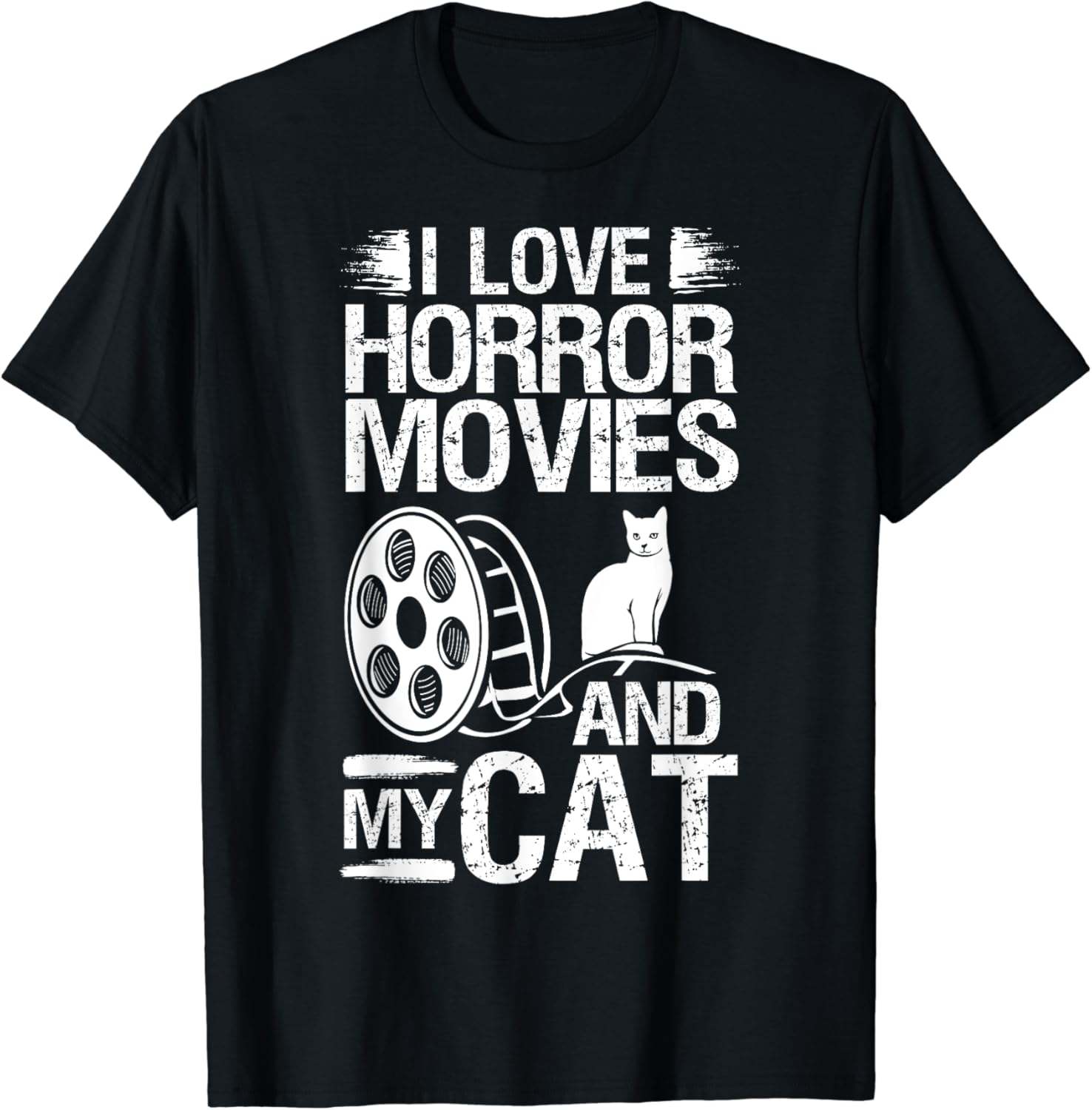 DOVU Hal.Low.Een Horror Movies Kitten Pet Owner Cat Lover Cat Owner T ...